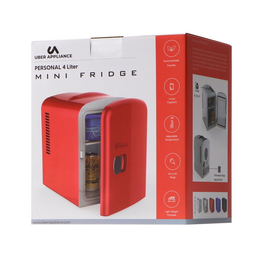 6 Can Mini Fridge | Buy the Uber Chill 6 Can Personal Mini Fridge ...